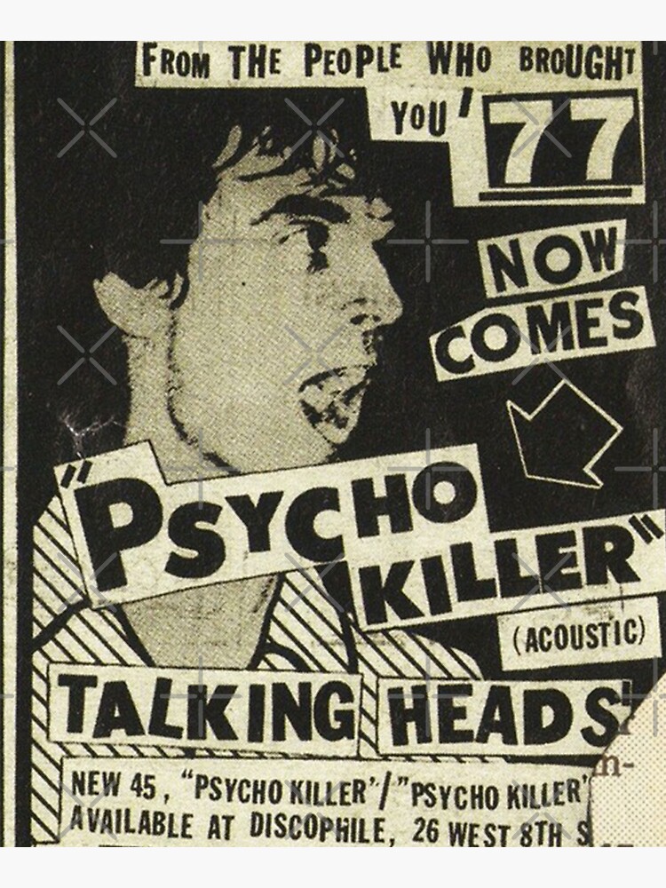 "Talking Heads post / punk concert poster 1977 Poster" Tote Bag for ...
