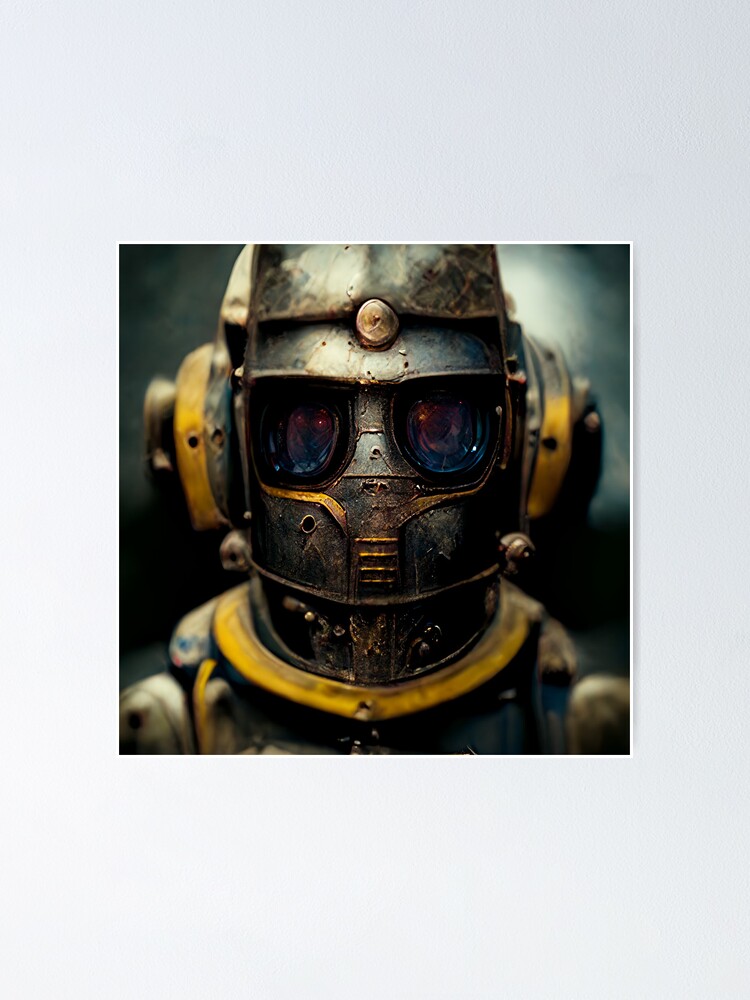 "fallout inspired power helmet v1" Poster for Sale by sosdesignn ...