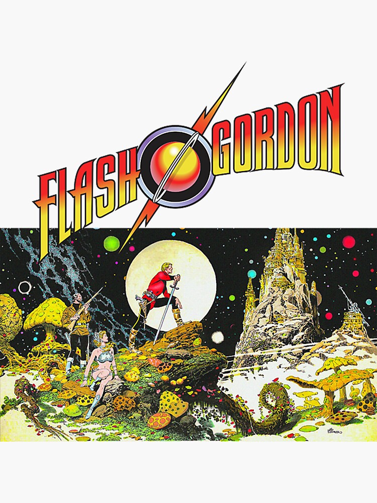"flash gordon" Sticker for Sale by clawmade | Redbubble