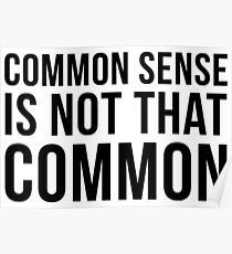 Common Sense: Posters | Redbubble
