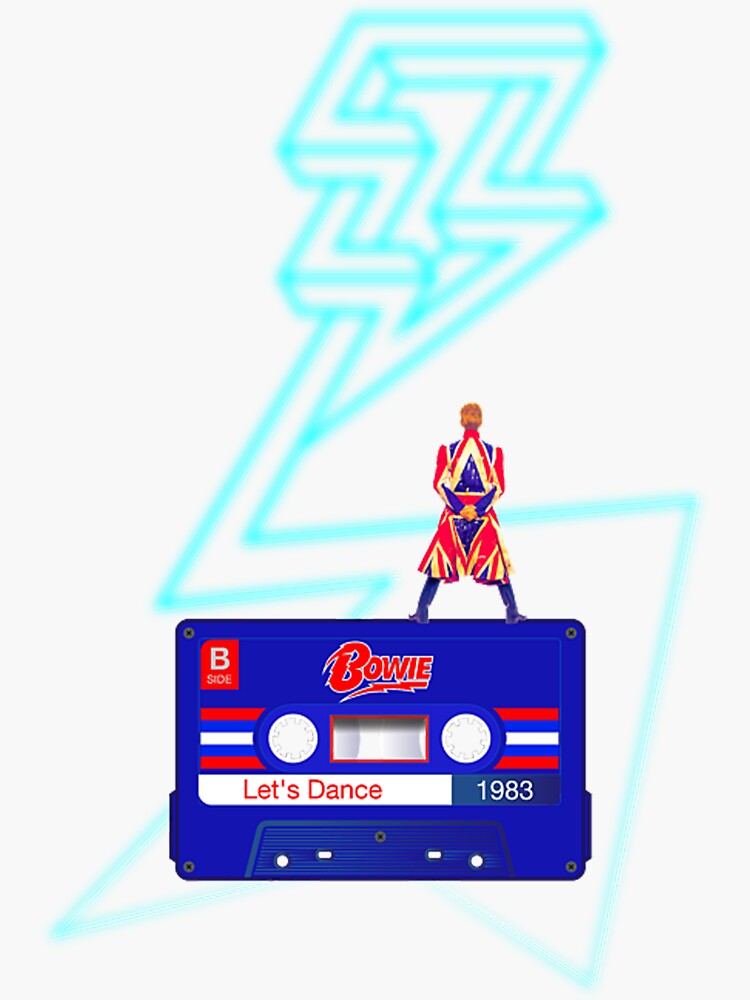 "david bowie kst" Sticker for Sale by clawmade | Redbubble