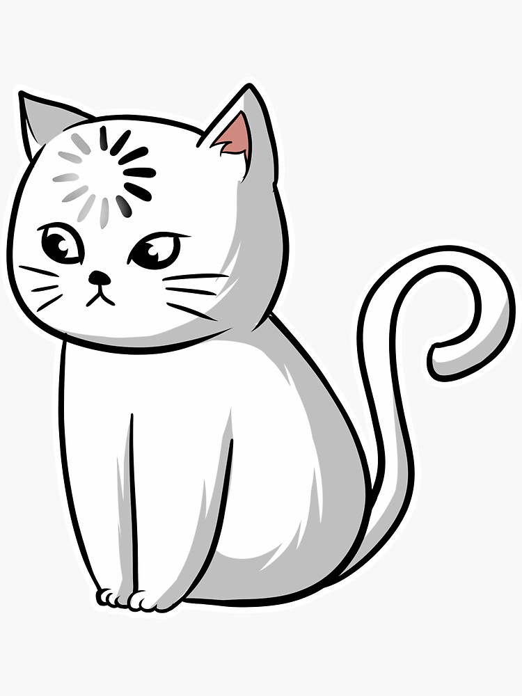 "Cat loading" Sticker for Sale by haibro | Redbubble