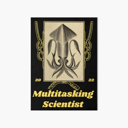 "'Multitasking Scientist' Old Book Octopus Graphic - Funny Quotes ...