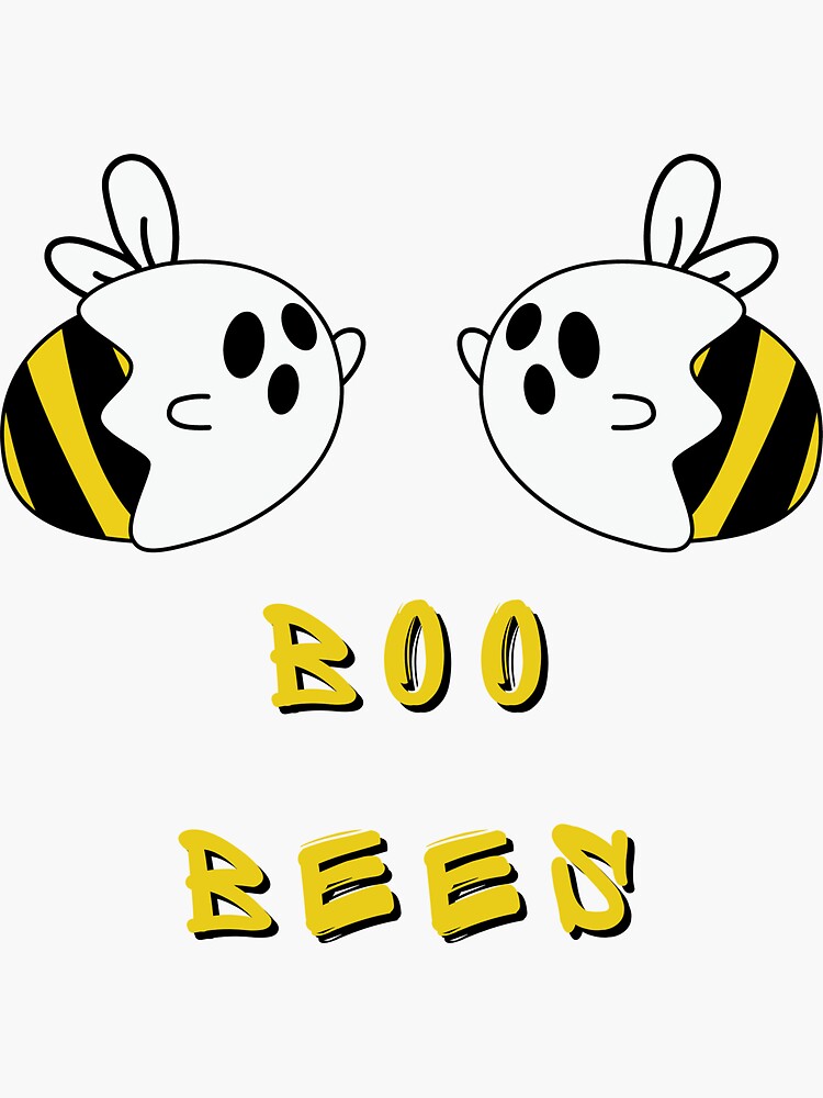 "Boo bees, funny couple halloween costume design" Sticker for Sale by ...