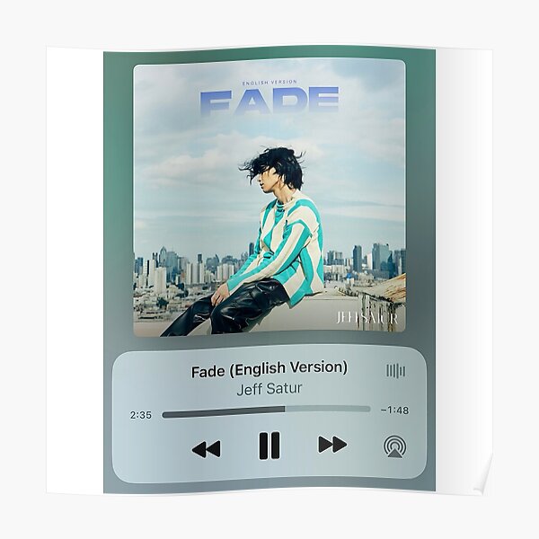 "Jeff Satur fade" Poster for Sale by premslays | Redbubble