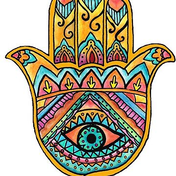 "Hamsa" Sticker for Sale by ameliabedelia | Redbubble