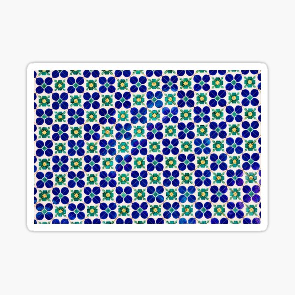 "Persian Tile Mosaic Geometric Pattern, blue persian mosaic background ...