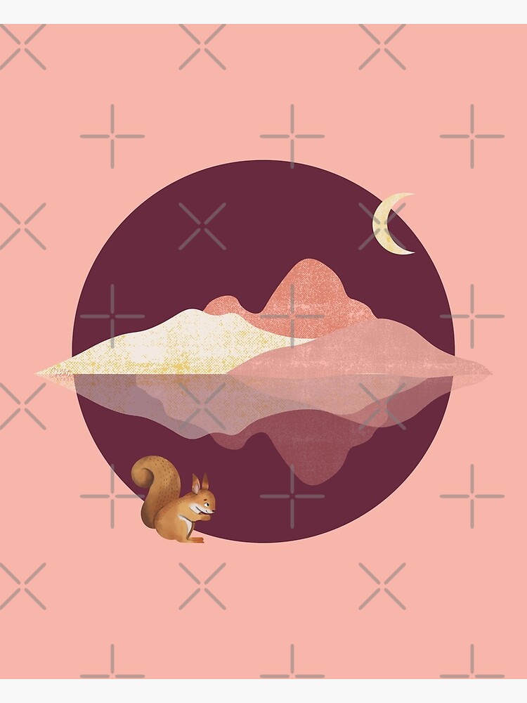 "Adventure time with a curious Squirrel." Poster for Sale by ...