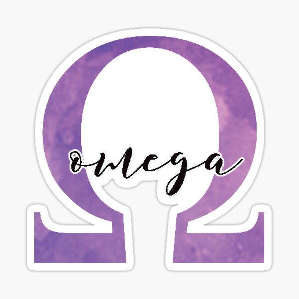 "Omega sticker: greek letter sorority " Sticker by sampalahnukart ...