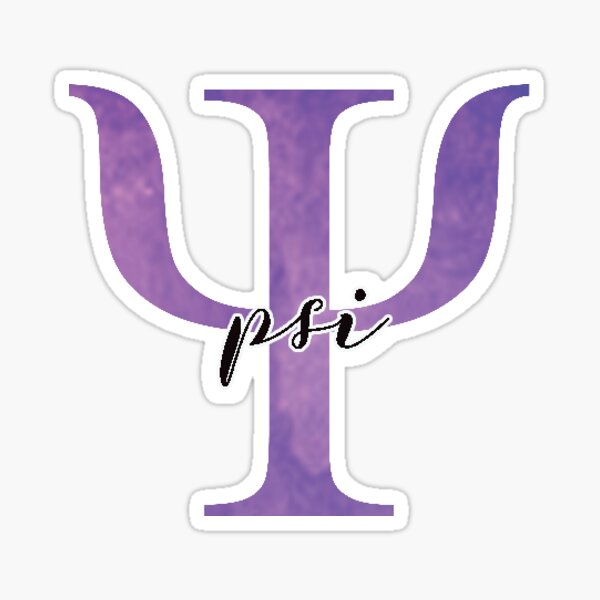 "Psi sticker: greek letter sorority stickers " Sticker for Sale by Sam ...