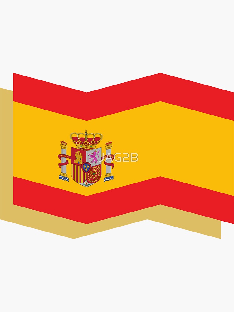 "artistically realized spanish flag" Sticker for Sale by JAG2B | Redbubble