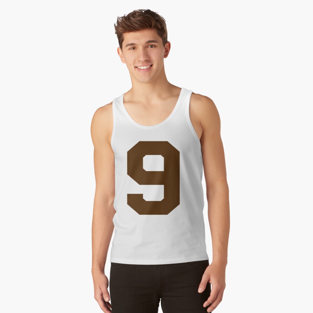 "Number 9, Brown nine, Sports number 9" Sticker for Sale by ...