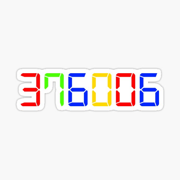 "376006 " Sticker for Sale by MrKiwiRoo | Redbubble