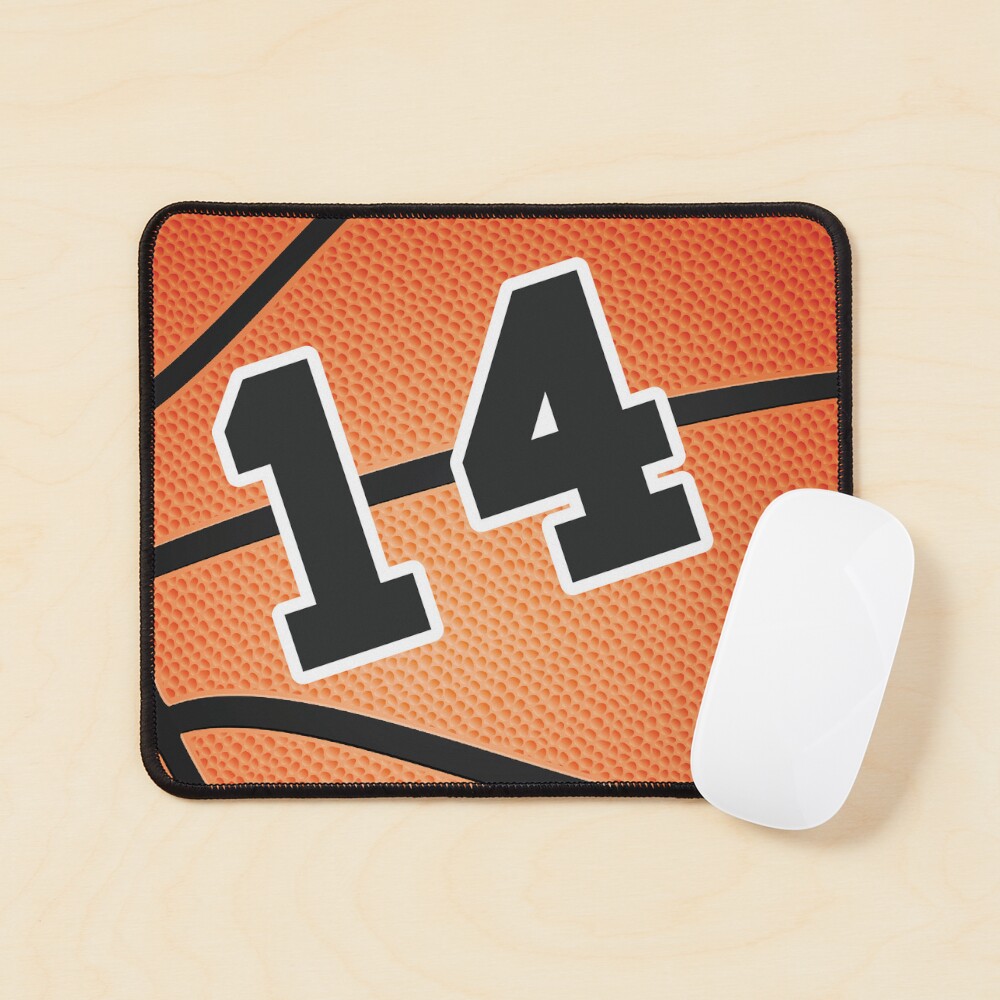 "Basketball ball number 14, fourteen" Sticker for Sale by TheCultStuff ...