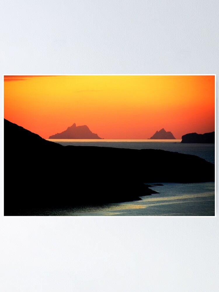"Skellig Islands " Poster by aodhain | Redbubble