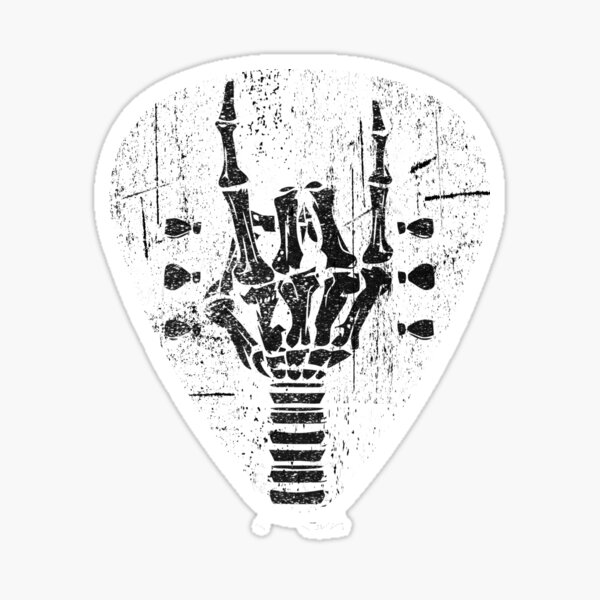 "Skeleton Hand Devil Horns Punk Rock Music" Sticker for Sale by ...