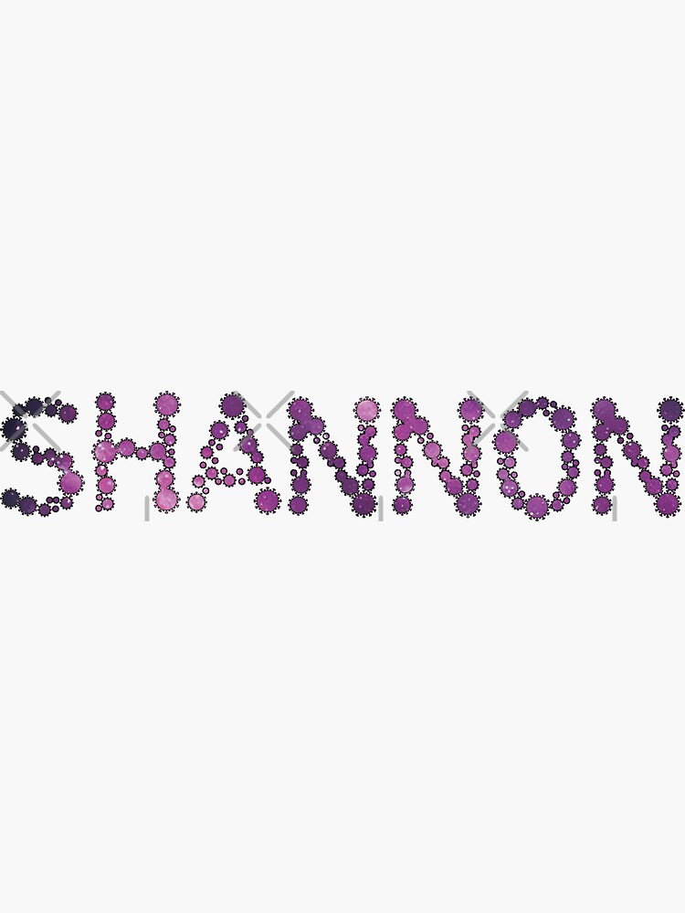 "SHANNON Name III - My name is SHANNON - typography name - Galaxy Vibe ...