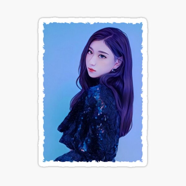 "Itzy Chaeryeong Digital Art Vector" Sticker for Sale by myusic | Redbubble