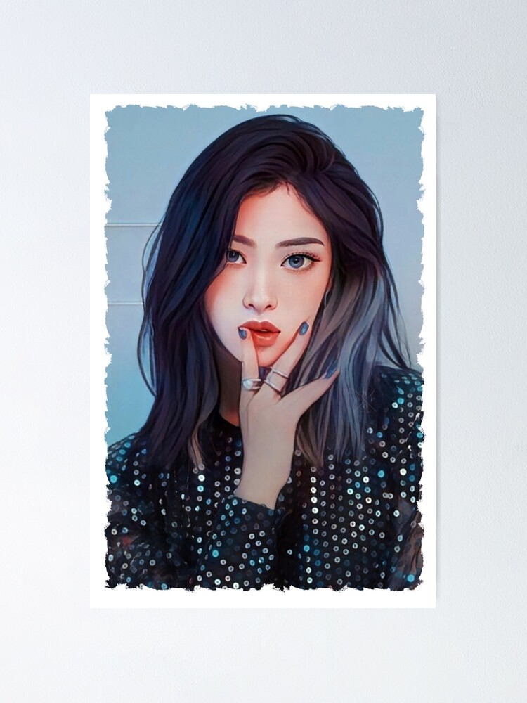 "Itzy Ryujin Digital Art Vector" Poster for Sale by myusic | Redbubble