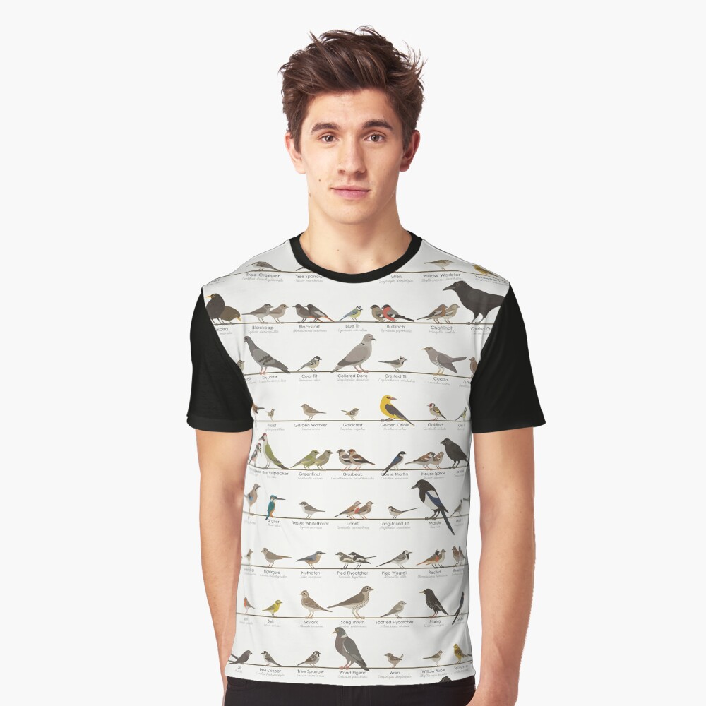 "European Songbird or Garden Bird Identification ID Chart" Photographic ...