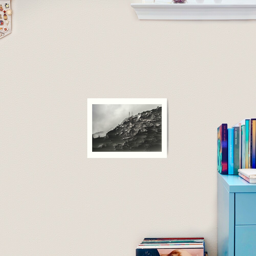 "Monotone Mountain." Art Print by goldsoul | Redbubble