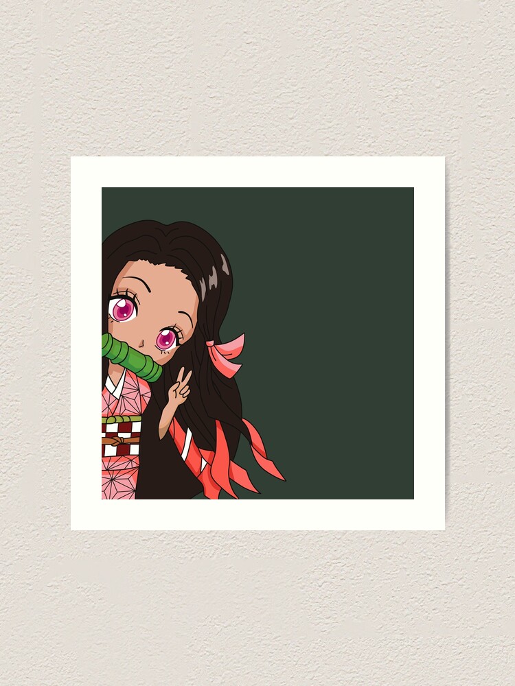 "Anime art, nezuko chibi, nezuko window sticker, nezuko car sticker ...