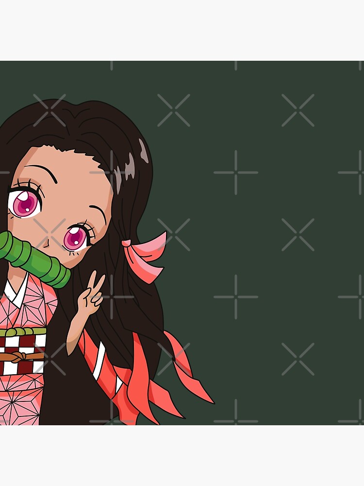 "Anime art, nezuko chibi, nezuko window sticker, nezuko car sticker ...