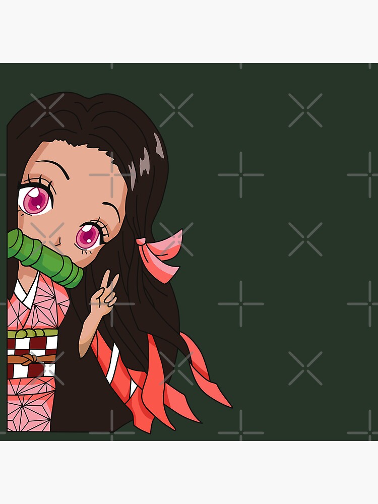 "Anime art, nezuko chibi, nezuko window sticker, nezuko car sticker ...