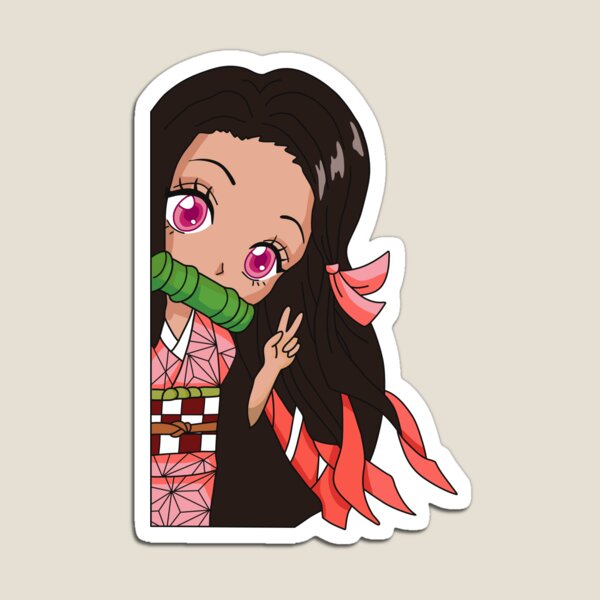 "Anime art, nezuko chibi, nezuko window sticker, nezuko car sticker ...