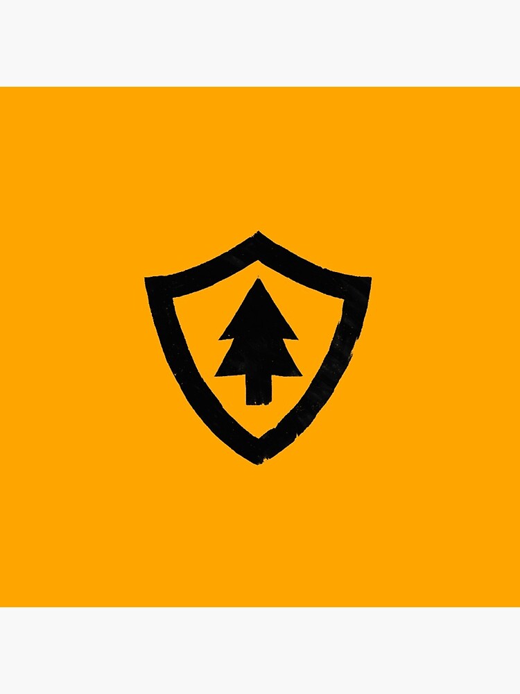 "Firewatch shield logo pin" Sticker for Sale by ANITABORSCHOWA | Redbubble