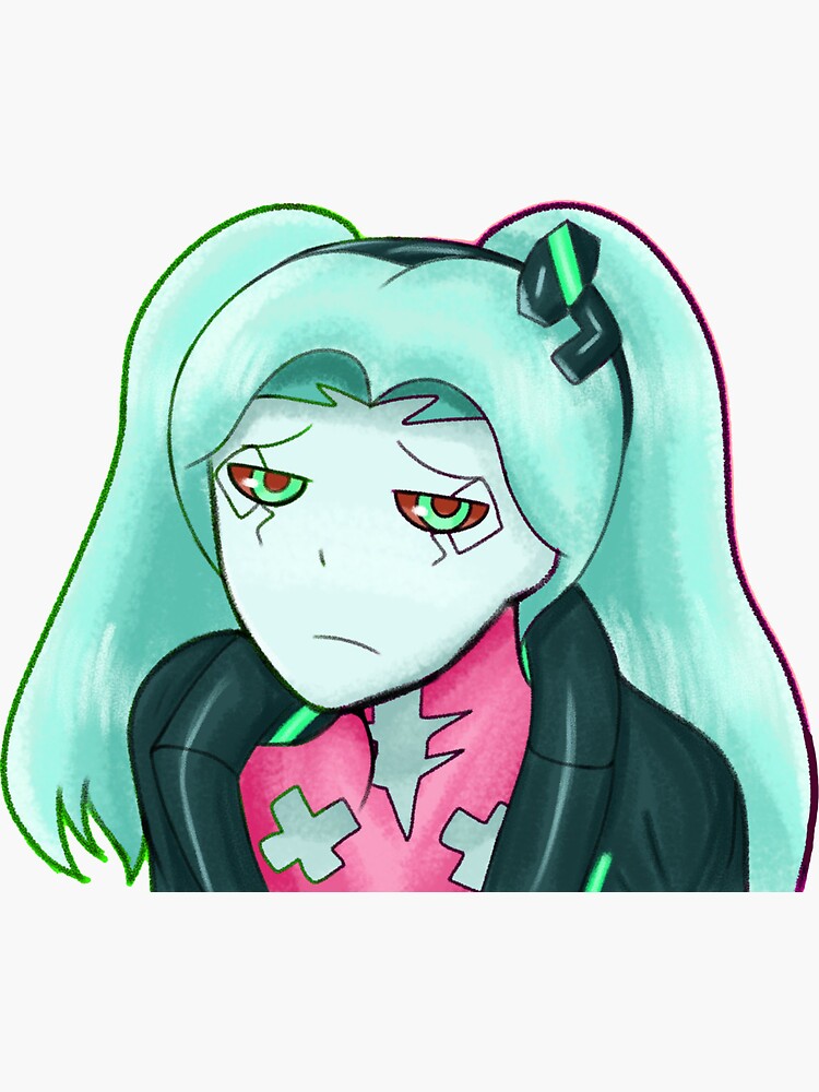 "cyberpunk edgerunners sad" Sticker for Sale by RudyHernandez | Redbubble
