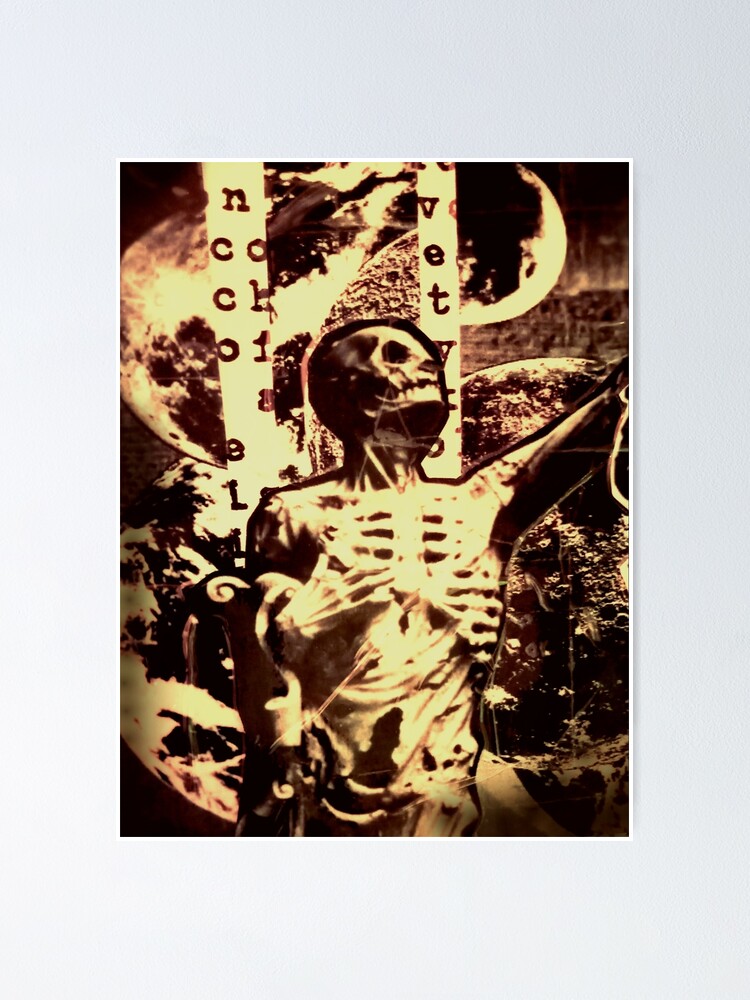 "gothic skeleton collage" Poster for Sale by weirdove | Redbubble