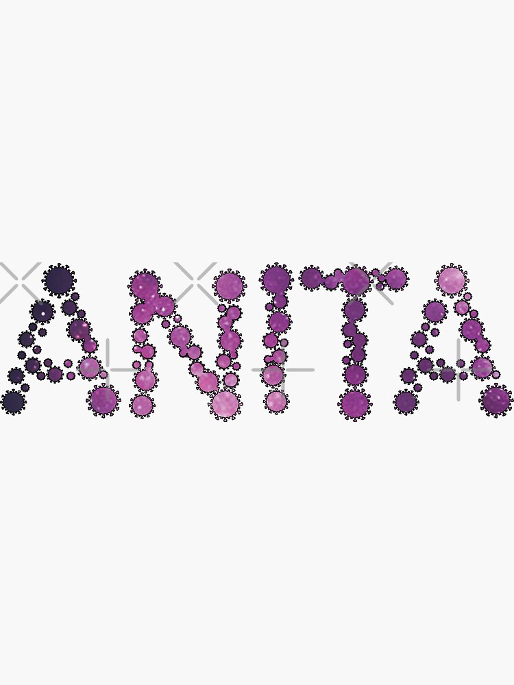 "ANITA Name III - My name is ANITA - typography name - Galaxy Vibe ...