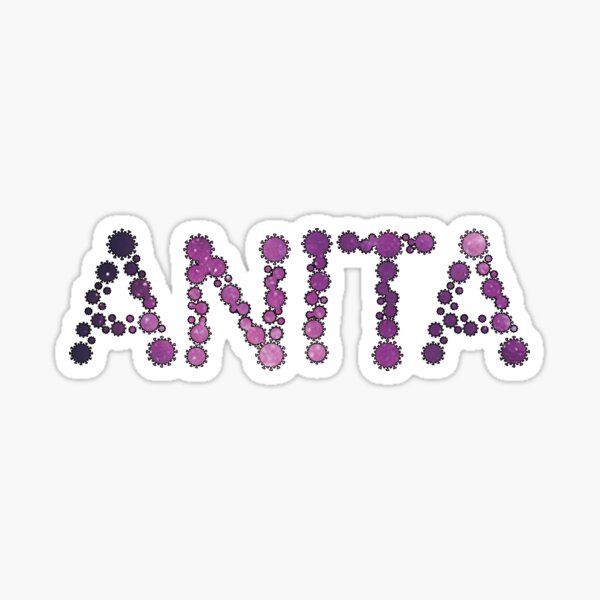 "ANITA Name III - My name is ANITA - typography name - Galaxy Vibe ...