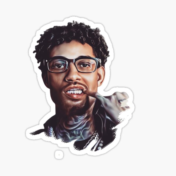 "pnb rock rip portrait illustration" Sticker for Sale by ...