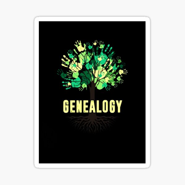 "Genealogy Tree Hand Family Tree Historian Giftp" Sticker for Sale by ...