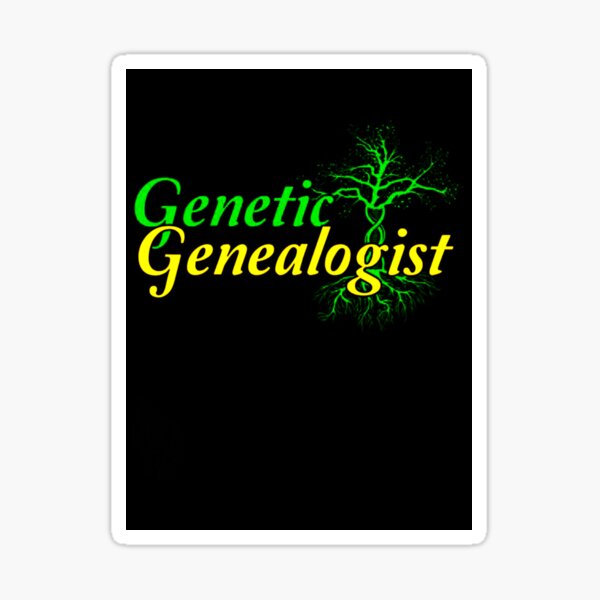 "Genetic Genealogist Tree Genealogy Historian Gift0" Sticker for Sale ...