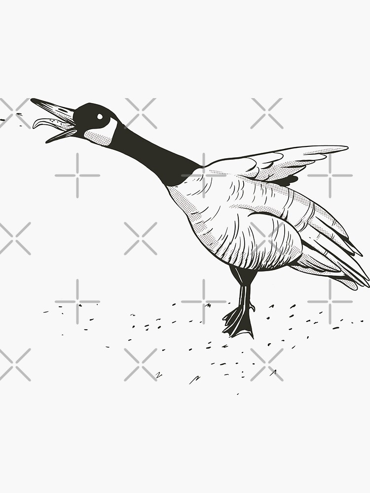 "Canadian goose" Sticker by DerSenat | Redbubble
