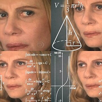 "Confused math lady meme" Poster for Sale by richterr | Redbubble