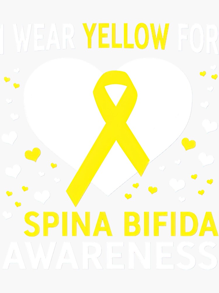 "Spina Bifida Awareness I Wear Yellow For Support Spina Bifida ...