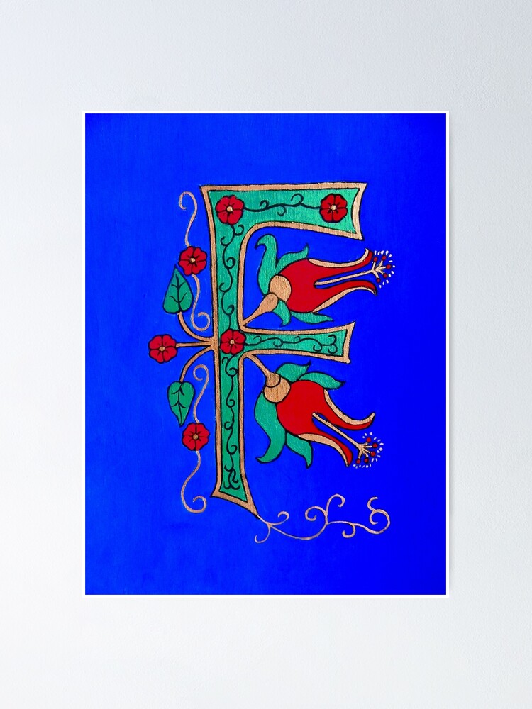 "Medieval Letter "F"" Poster for Sale by Shulie1 | Redbubble