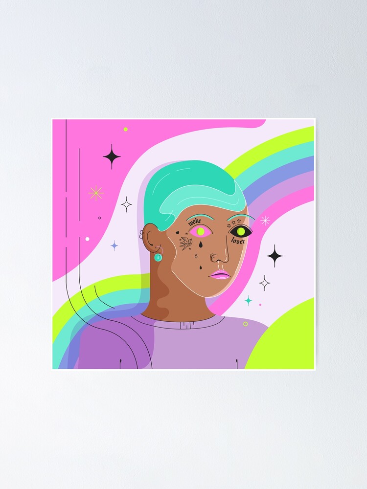 "The Woke Wimp. Eyes wide open." Poster for Sale by p-o-o-l | Redbubble