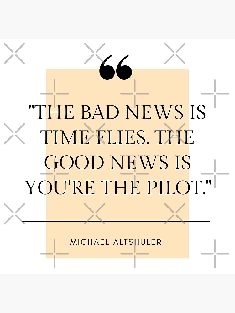 "Michael Altshuler Quote" Poster for Sale by Swimerch | Redbubble