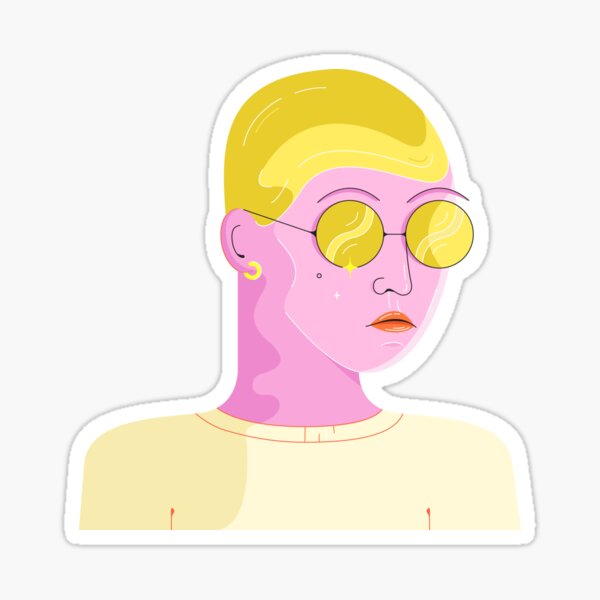 "Space wimp. Visitor from outer space" Sticker for Sale by p-o-o-l ...