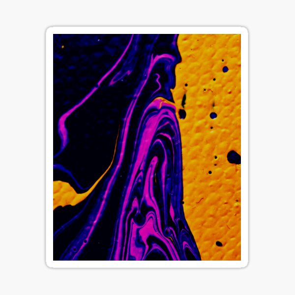 "Acrylic Painting Abstract Art" Sticker for Sale by moskripajdoman ...