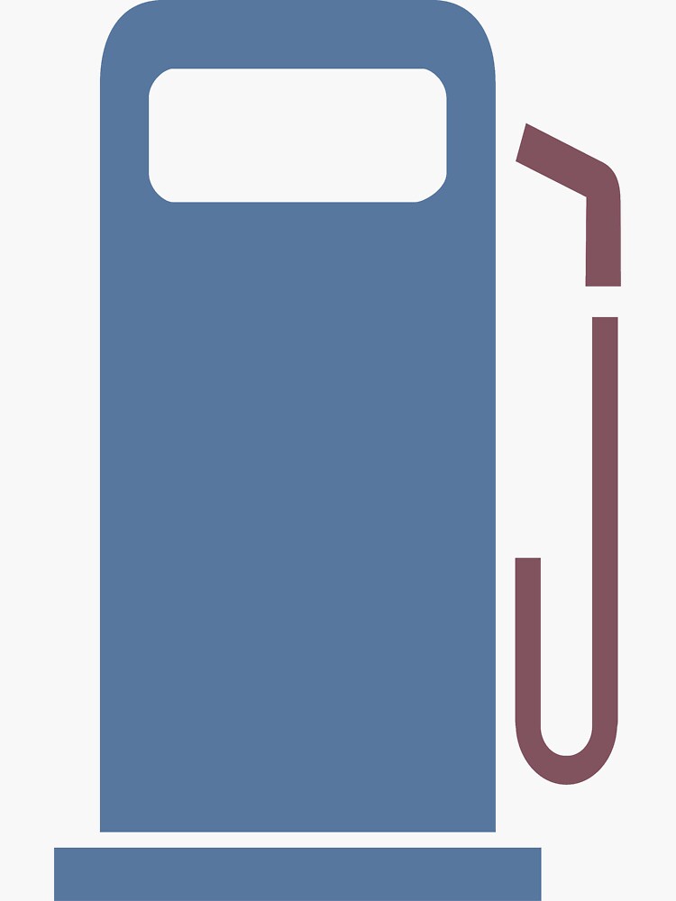 "Fuel Gas Station" Sticker for Sale by ClassyGeek1 | Redbubble