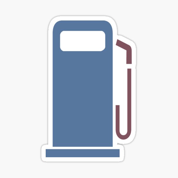 "Fuel Gas Station" Sticker for Sale by ClassyGeek1 | Redbubble