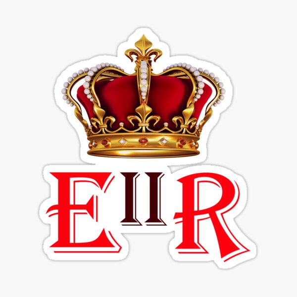 "The royal cipher of Queen Elizabeth II" Sticker for Sale by RCDMstore ...
