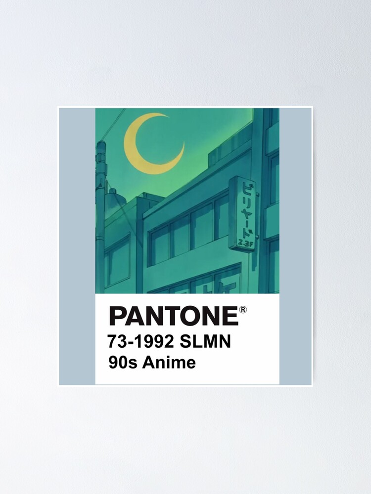 "PANTONE 90s Anime (2)" Poster for Sale by BreannaKi | Redbubble