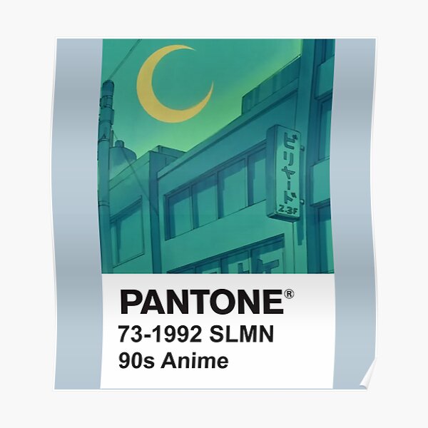 "PANTONE 90s Anime (2)" Poster for Sale by BreannaKi | Redbubble